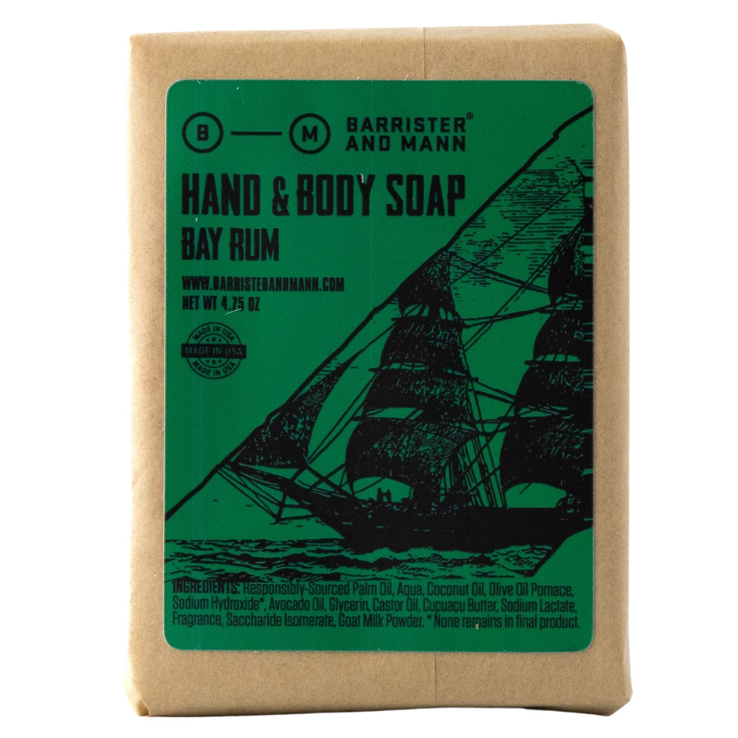 Barrister and Mann Bay Rum Hand and Body Soap (Vegan) – Naked Armor Razors