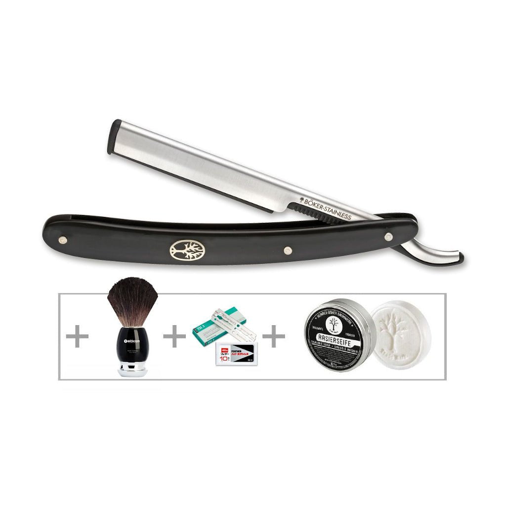 Boker Barberette Shavette Kit - Precision Shaving Essentials – Naked ...