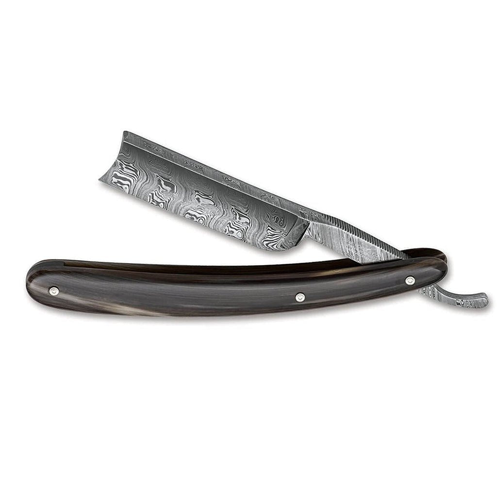 Boker Damascus Horn Straight Razor 6/8" – Naked Armor Razors