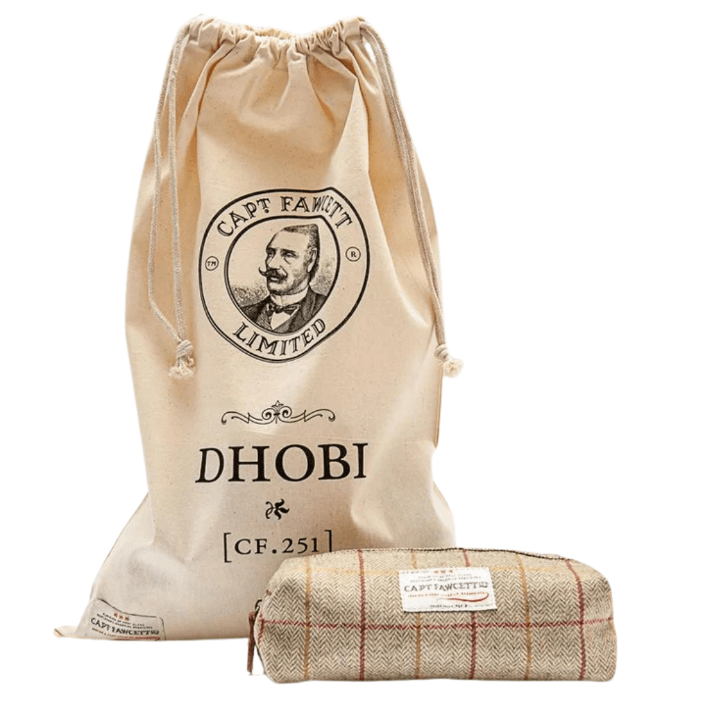 Captain Fawcett Tweed Wash Bag – Naked Armor Razors