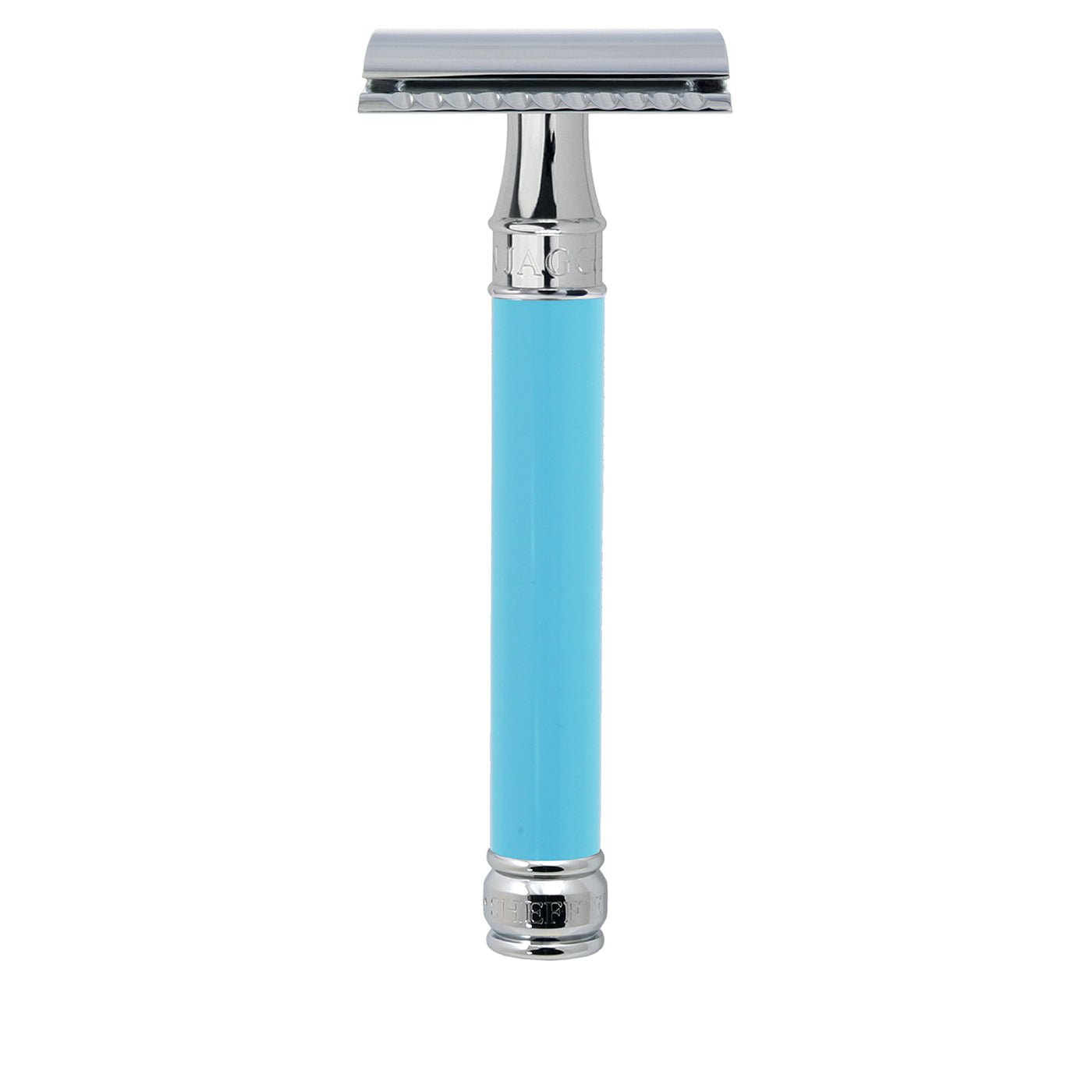 Edwin Jagger DELBE14bl Blue Long Handle Double Edge Safety Razor ...