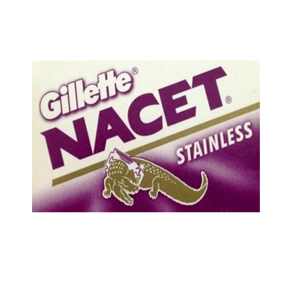 Gillette Nacet Stainless Steel Safety Razor Blades (5 Pack) – Naked ...
