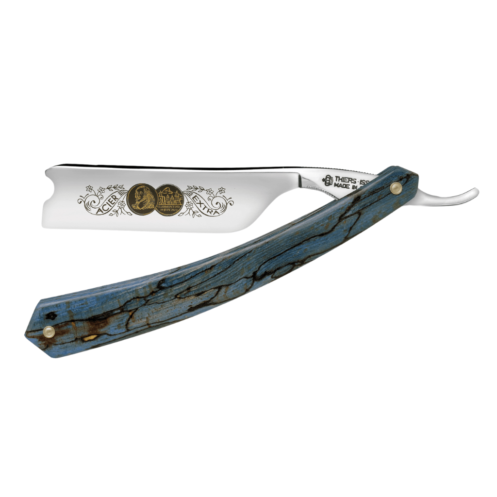 Thiers Issard 'Médaille Pascal' Straight Razor 7/8" Spalted Stabilized ...